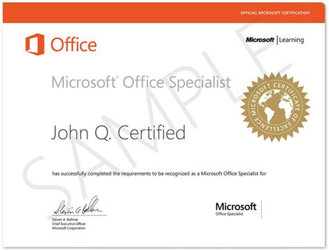 Microsoft Office Specialist Outlook Exam And Certification