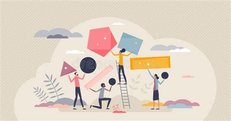 Difficulty Analysis And Problem Situation Solution Tiny Person Concept Stock Vector