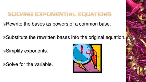 solving exponential equations ppt download