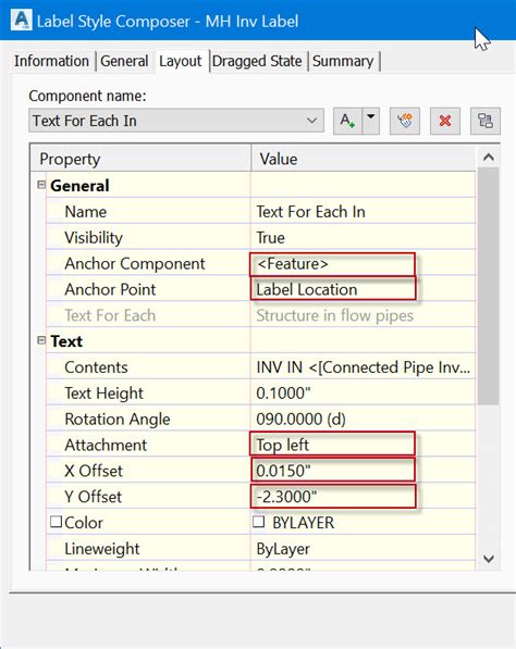 pipe network structure label style autodesk community