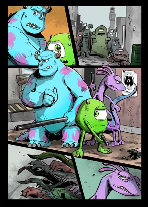 Nagatobi James P Sullivan Mike Wazowski Randall Boggs Monsters Inc Bad Id Bad Pixiv Id