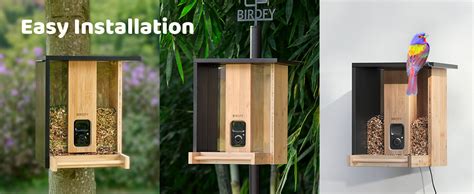 Birdfy Feeder Bamboo Upgrade Smart Bird Feeder With Eco Friendly Mat