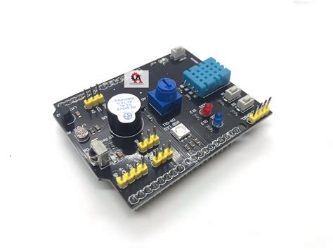 Arduino Multipurpose Shield V1 สำหรับบอร์ด Arduino Uno R3 พร้อมโค้ด