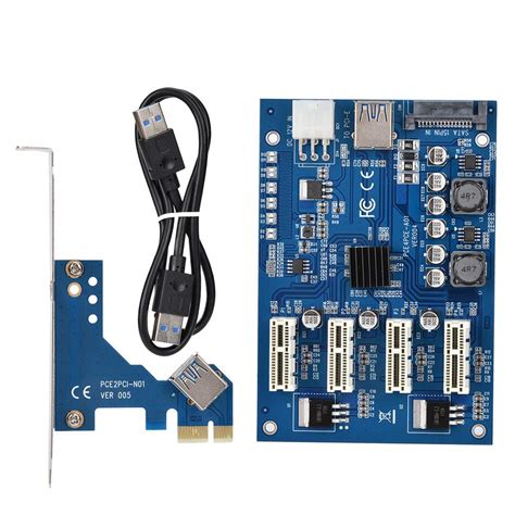 PCI E To PCI E Adapter Card PCI E 1X To 4X PCIe USB3 0 Converter Extender Adapter Card Expansion