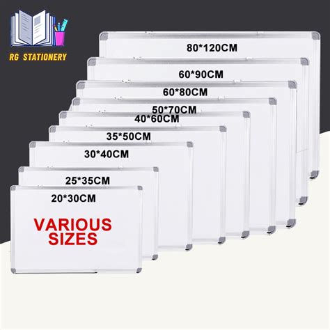 Fixed Double Sided Magnetic Whiteboard Home Office Teaching Erasable