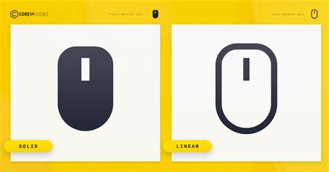 Mouse Alt Icon · Linear · Coreui Icons · Svg Javascript Typescript And Webfont