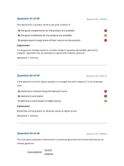 Reading 8 Topics In Demand And Supply Analysis Answers Pdf Elasticity Economics Price