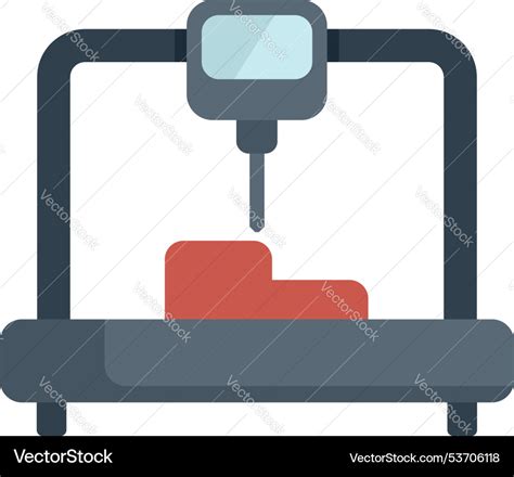 3d Printer Creating An Object Layer By Layer Vector Image