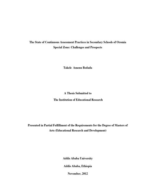 The State Of Continuous Assessment Pract Pdf Educational Assessment