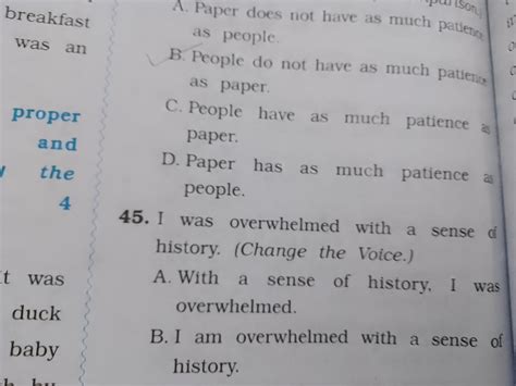 breakfast was an begin{tabular}{l}a paper does not have as much patient