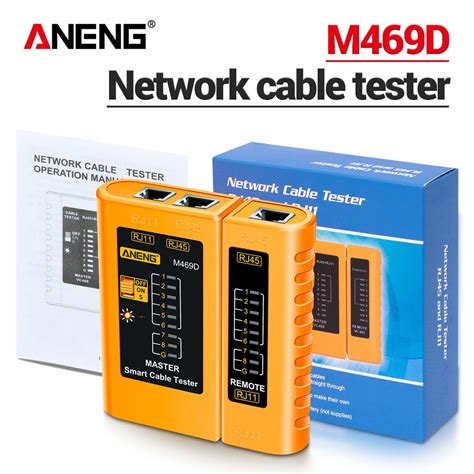 Aneng M469d Rj45 Cable Lan Tester Network Rj11 Rj12 Cat5 Utp Networking Tool Shopee Philippines