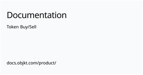 Token Buy Sell Documentation