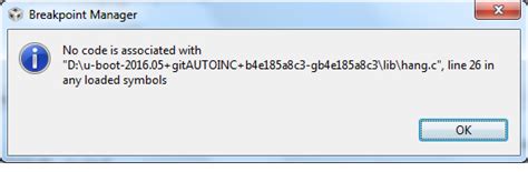 No Code Associated With Any Loaded Symbols Code Composer Studio Forum Code Composer Studio