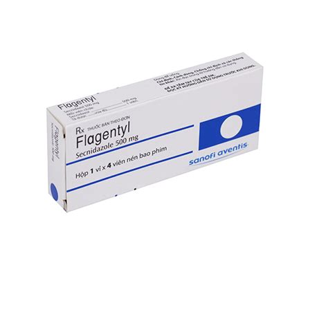 Flagentyl 500mg 1 Vỉ X 4 Viên Quầy 119 Cty Dược Phẩm Hậu Phương