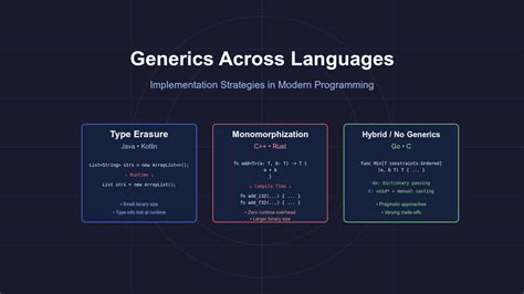 Generics Implementation Across Programming Languages A Deep Dive