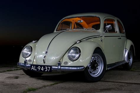 1966 Beetle Pearl White Lowered Vw Racing Vw Beetle Classic Vw