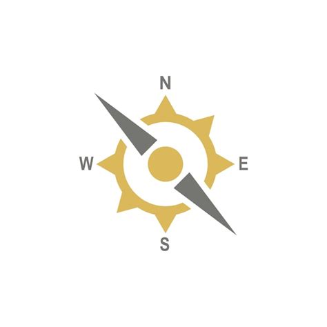 Premium Vector Illustration Of A Compass With A Star