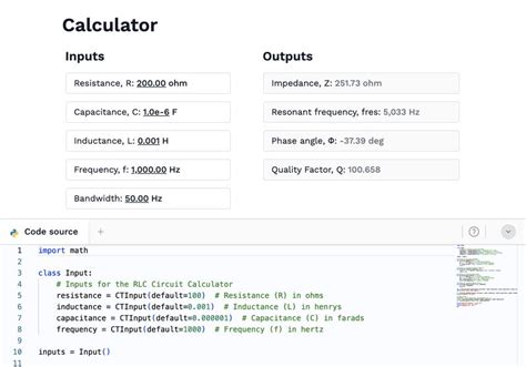 Rlc Circuit Calculator Calctree