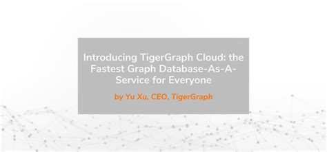 Graph Database Blog Tigergraph