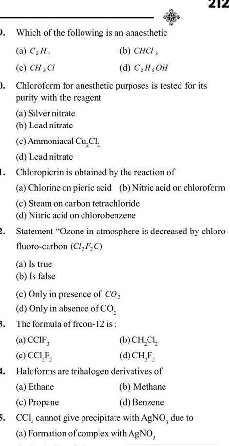 The Formula Of Freon 12 Is Filo