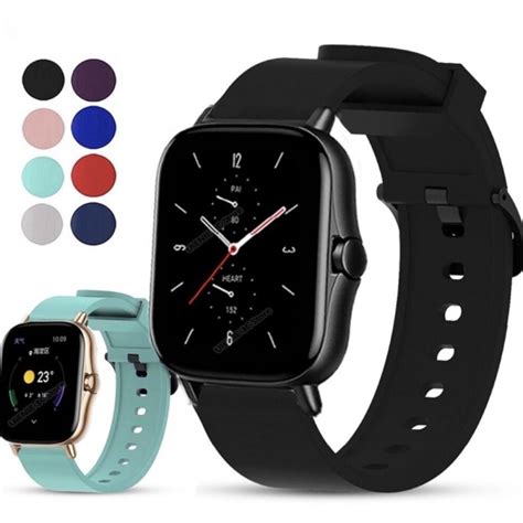 Jual Strap Tali Jam Silikon Rubber Band Silicone Xiaomi Huami Amazfit Gts Shopee Indonesia