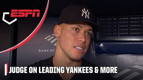 Aaron Judge On His Absurd Stats Leading The Yankees Juan Sotos Impact And More 💪 Espn Mlb