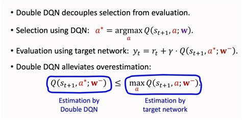 王树森深度强化学习笔记10：高估问题、目标网络、ddqn（overestimate、target Network、double Dqn） 知乎