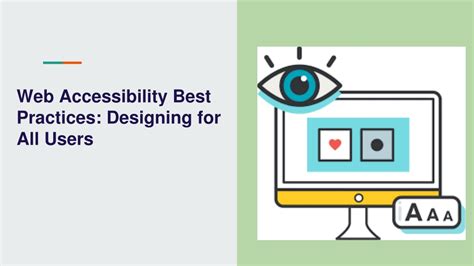 Ppt Web Accessibility Best Practices Designing For All Users