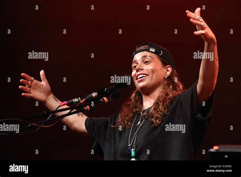 Tash Sultana Performing Live On Stage At The Margaret Court Arena In