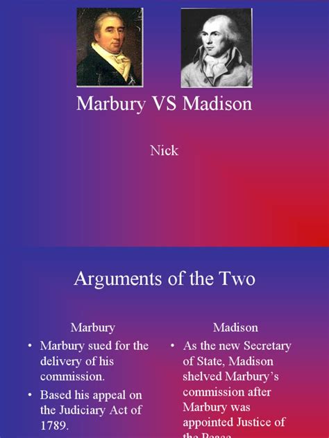 Marbury V Madison Judicial Review Origins Pdf