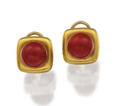 Coral And Gold Earrings By Angela Cummings Earrings Jewellery