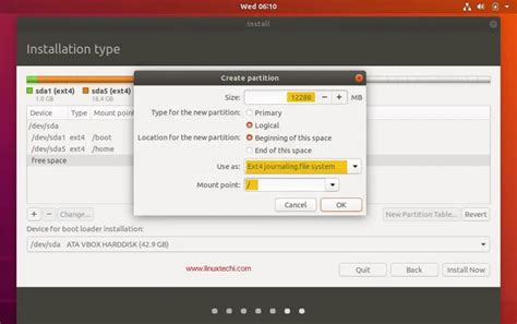 Surveysstill Blogg Se Install Ubuntu Create Boot Partition