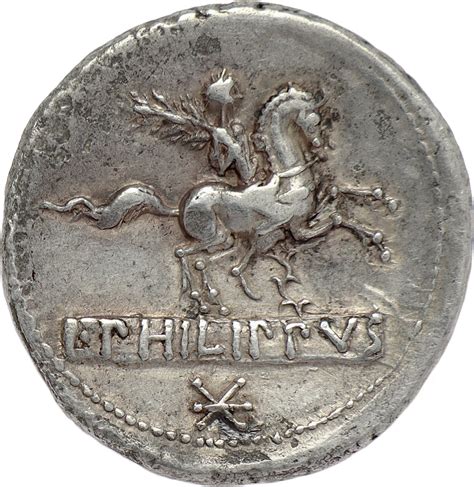 Roman Republic Ar Denarius 113 112 Bc L Marcius Philippus With