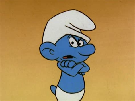 Grumpy Smurf Blank Template Imgflip