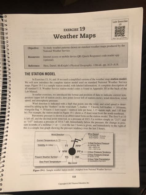 Solved Lab Exercise EXERCISE 19 Weather Maps Objective T Chegg Com