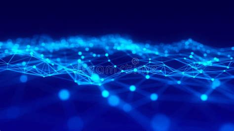Big Data Visualization 3d Technology Wave Analytics Representation Digital Background Stock