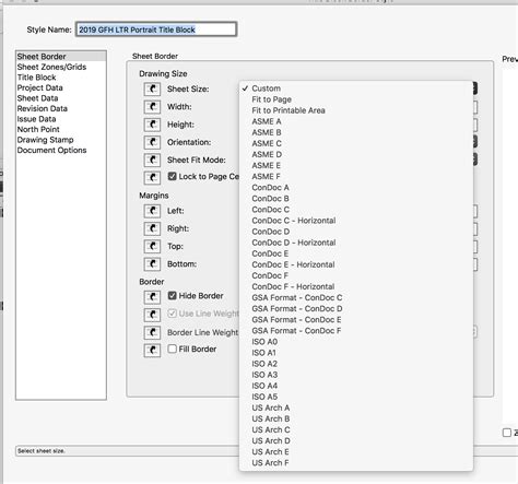 Where To Addedit Vw Built In Sheet Sizes General Discussion Vectorworks Community Board