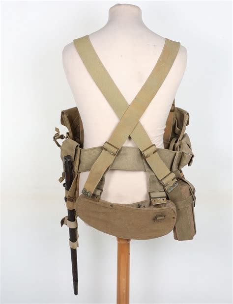 Ww1 British 08 Pattern Webbing Set With 1907 Bayonet