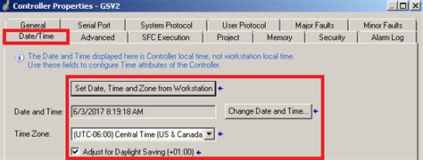 Controllogix Gsv Command Wallclocktime System Time