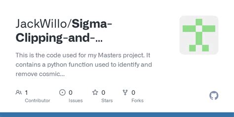 Github Jackwillo Sigma Clipping And Morphology Hybrid This Is The