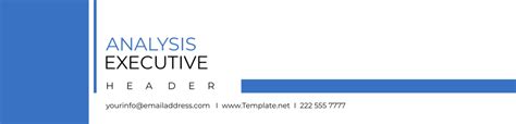 Analysis Executive Header Template Edit Online And Download Example