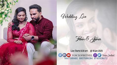 Febin And Jijina Wedding Live From Csi Cathedral Kollam Youtube