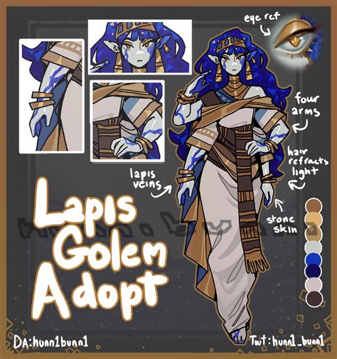 Closed Lapis Golem Adopt By Hunn1bunn1 On Deviantart