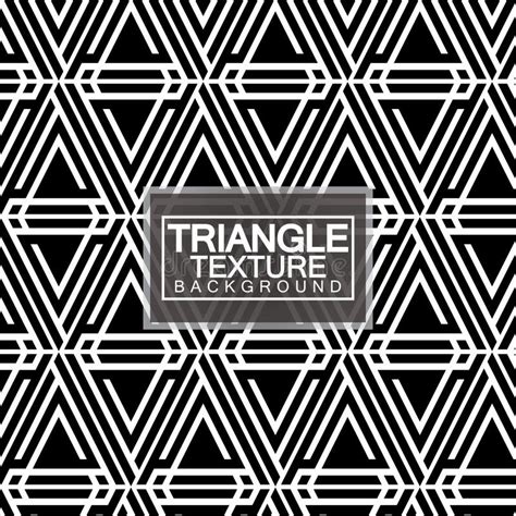 Triangles Black And White Abstract Seamless Geometric Pattern Modern Stylish Texture Vector