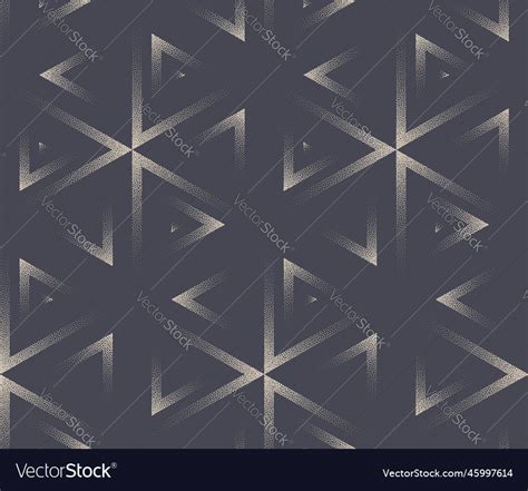 Triangles Stipple Graphic Fancy Seamless Pattern Vector Image