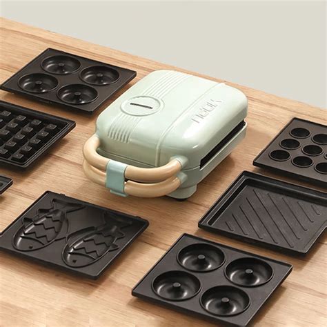 650w 전기 샌드위치 메이커 와플 기계 토스터 베이커 아침 식사 기계 타코야키 팬케이크 도넛 샌드위치 220v샌드위치 메이커
