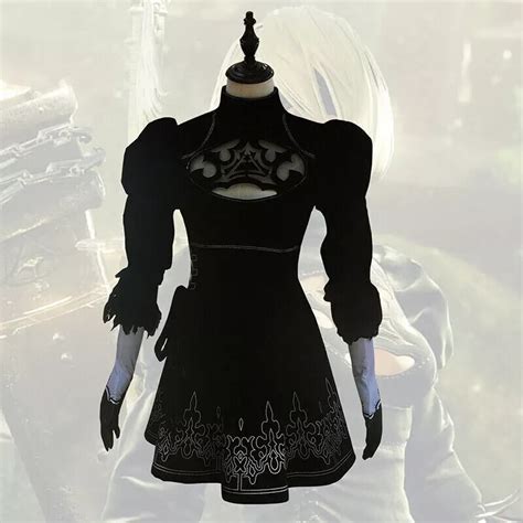 Nier Automata Cosplay Yorha 2b No2 Type B Anime Skirt Dress Costume