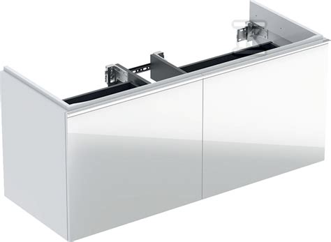 Szafka do umywalki Acanto B119 z dwoma szufladami i dwoma szufladami wewnętrznymi syfonem