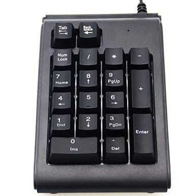 Wired Led Backlit Usb Numeric Keypad Usb Portable Slim Mini Number Pad