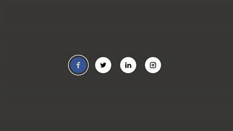 How To Create Eye Catchy Media Icon Buttons With Hover Effect Css